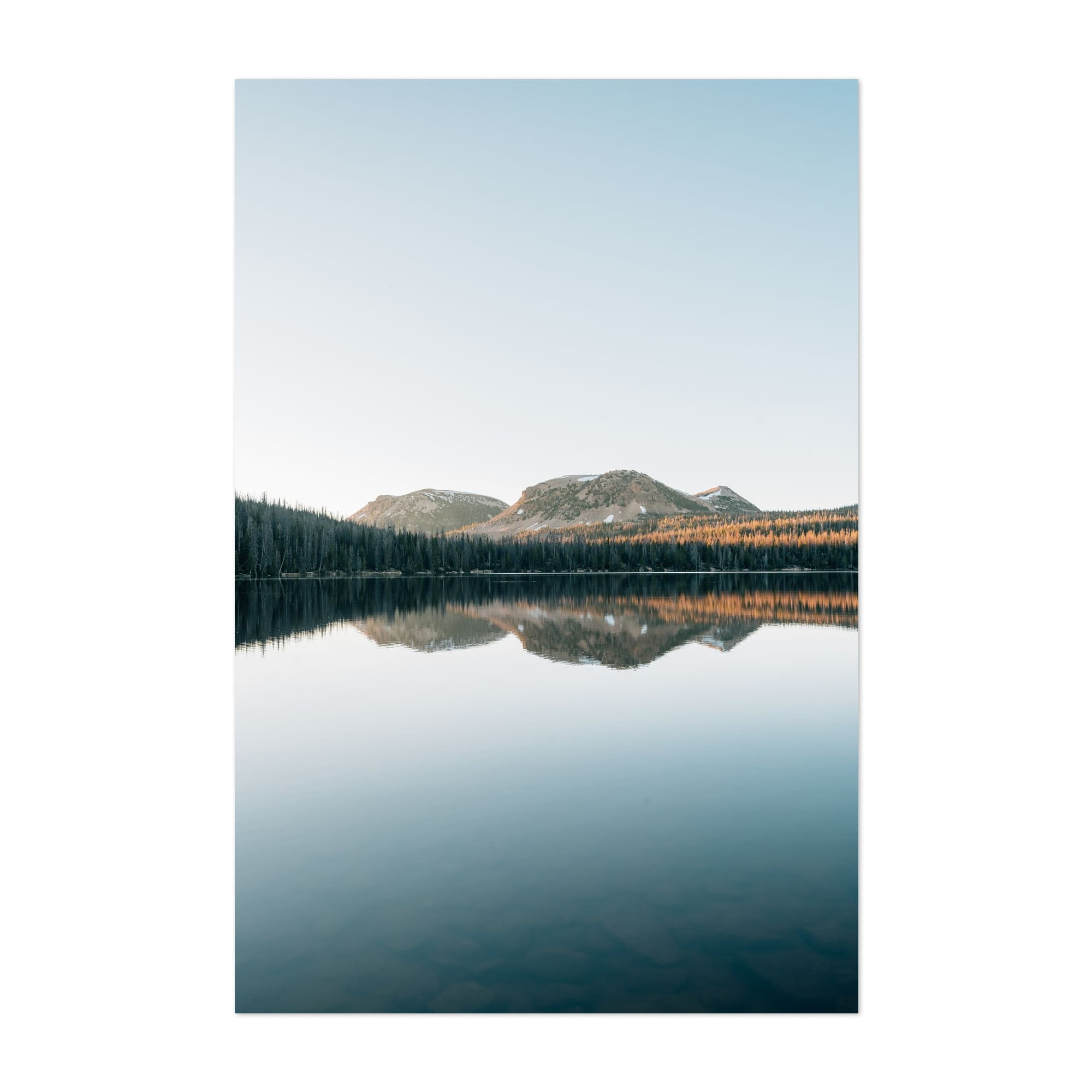 Mirror Lake Reflections 01 - Utah Photography Unframed Wall Art Print ...