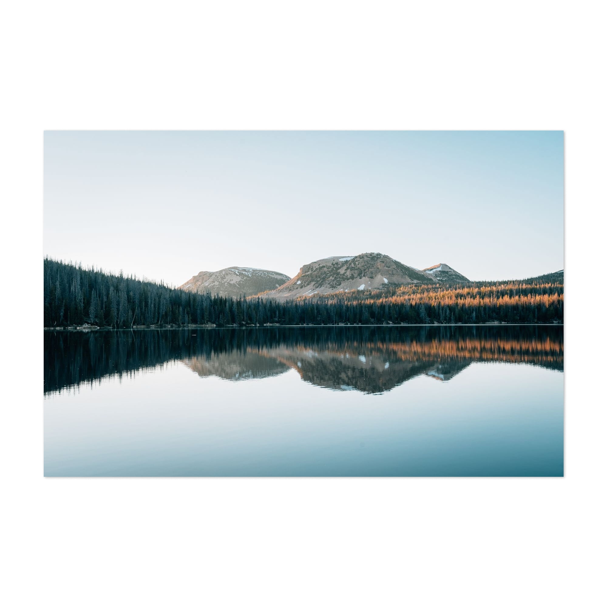 Mirror Lake Reflections 03 - Utah Photography Unframed Wall Art Print ...