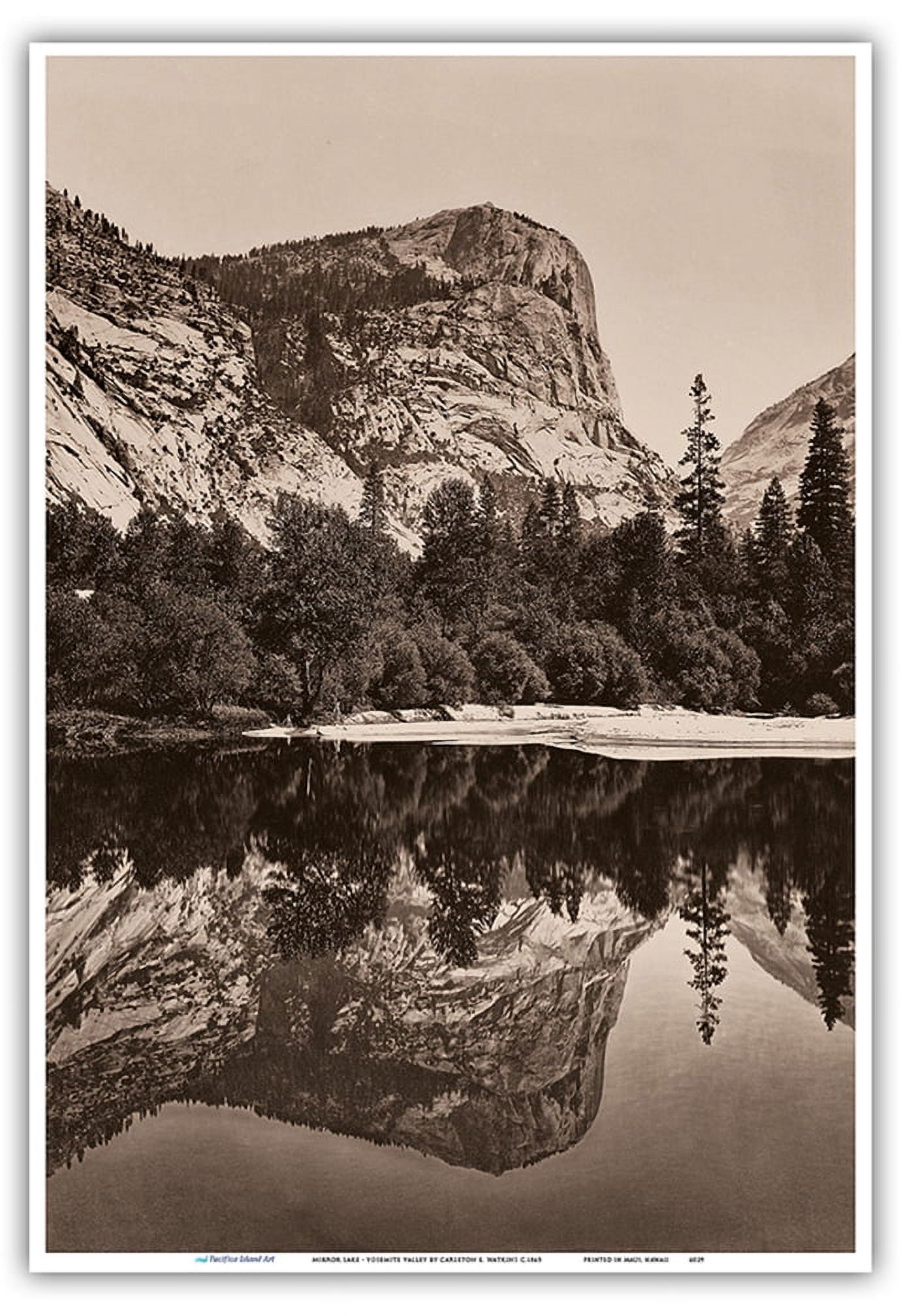 Mirror Lake - Yosemite Valley California - B&W Photograph by Carleton E ...