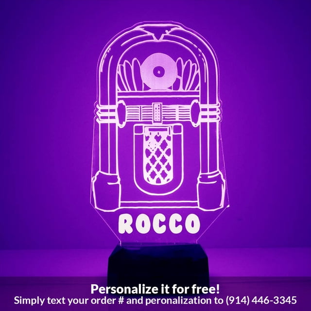 Mirror Magic Store Jukebox Color Changing Personalized LED Light with ...