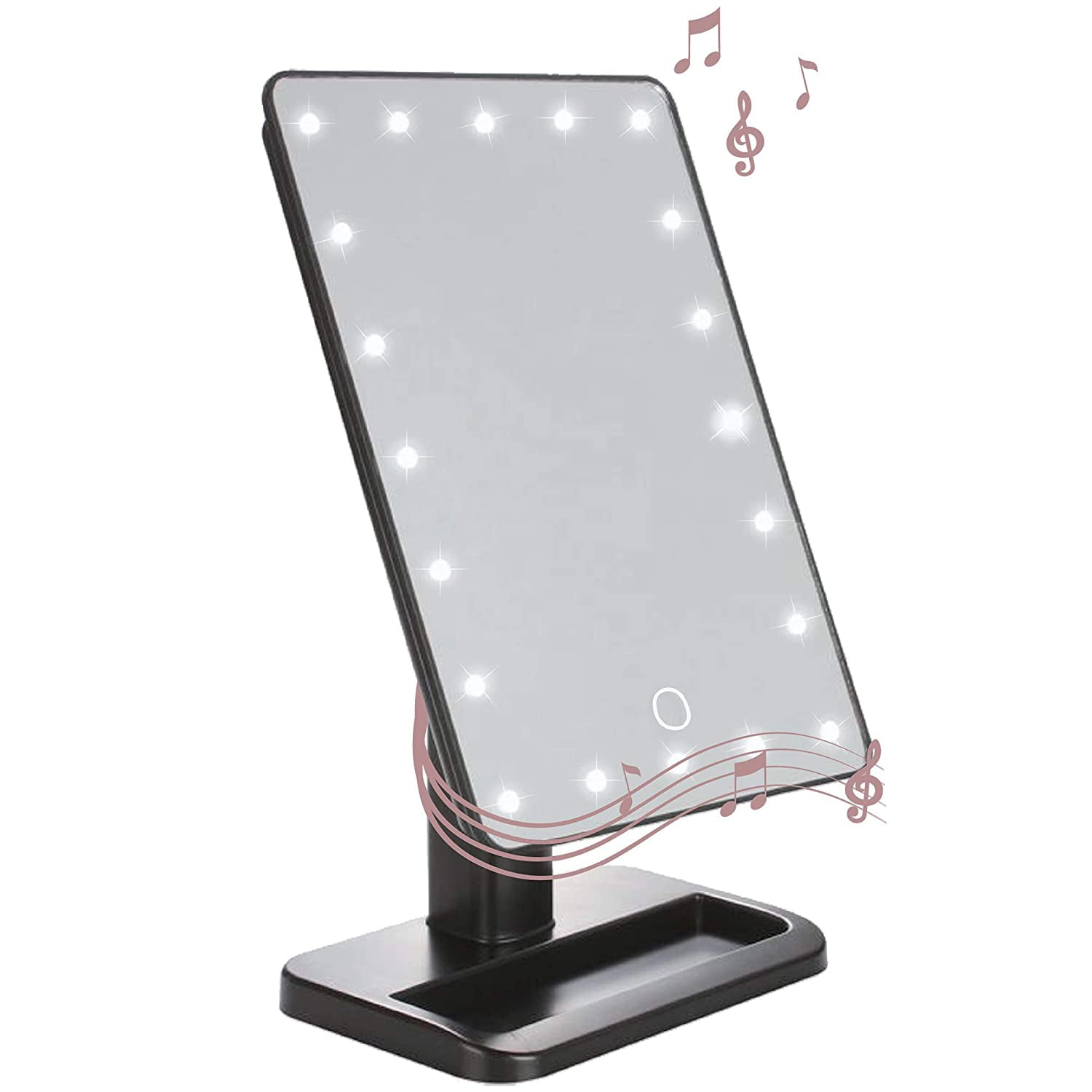 Mirror Makeup Mirror with Lights and Bluetooth Speaker,Reflect Beauty ...