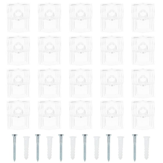 ifundom Transparent Glass Clamps, Plastic Mirror Mounting Clips, Sturdy ...