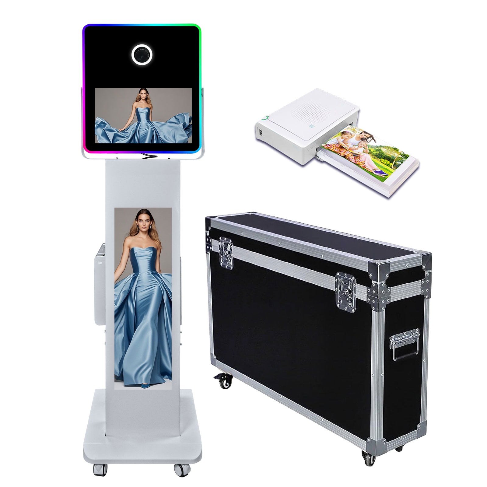 Mirror Photobooth with 15.6‘’Touch Screen 29in LCD Screen Selfie ...