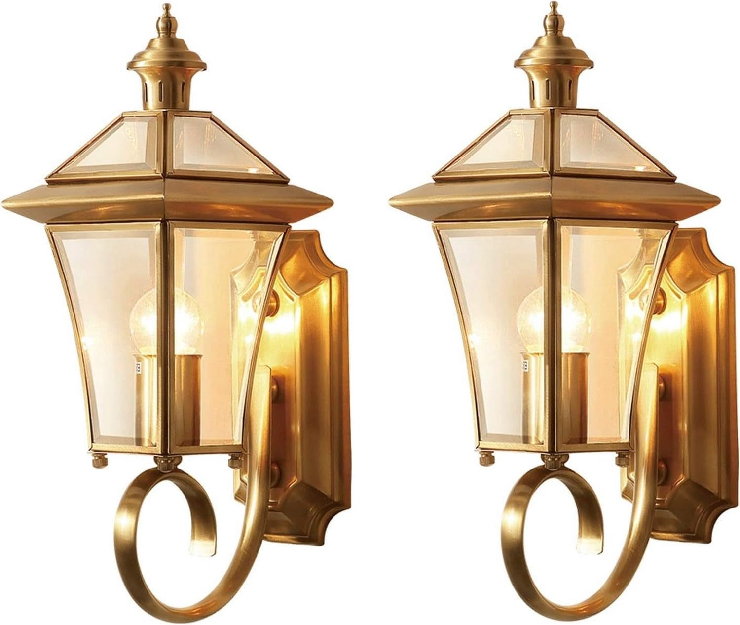 Mirror Reading Lamp Retro Copper Wall Lamp Modern Waterproof Wall Lamp ...