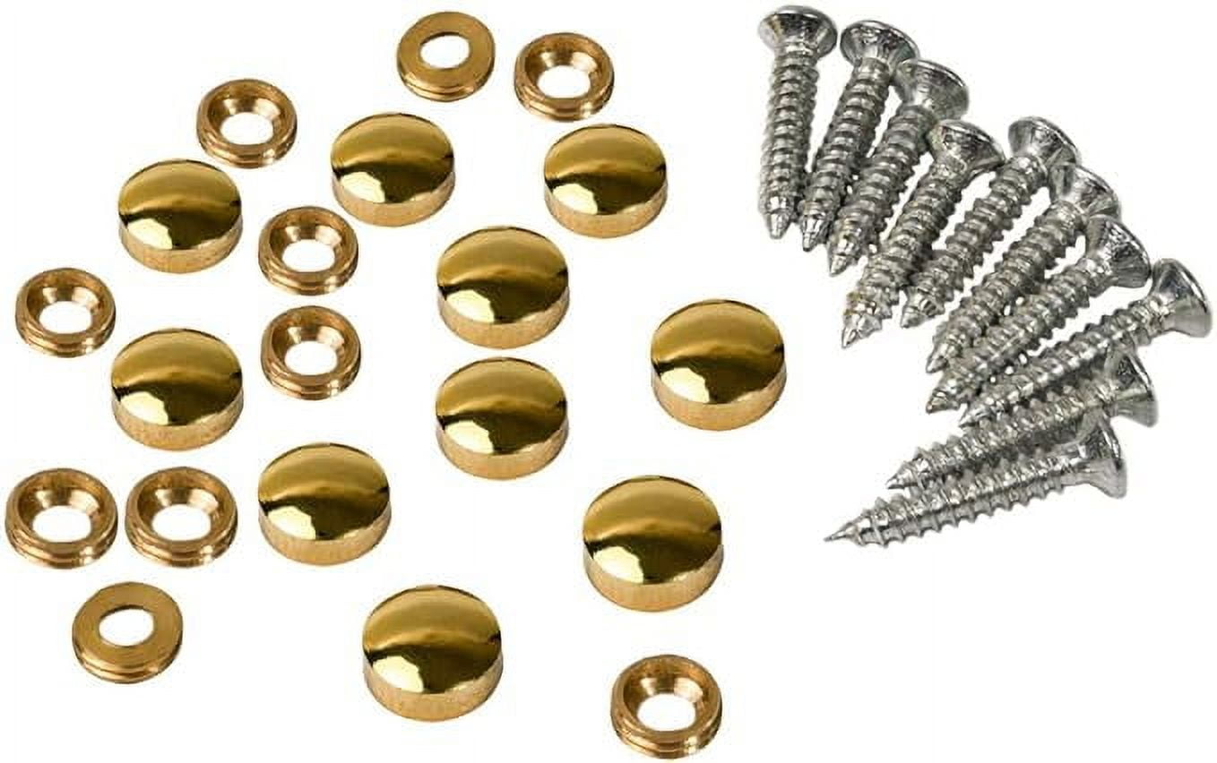 Mirror Screws Brass Mirror Screws Cap Cover Nails Fasteners Golden for Decorative Mirror, Sign ...
