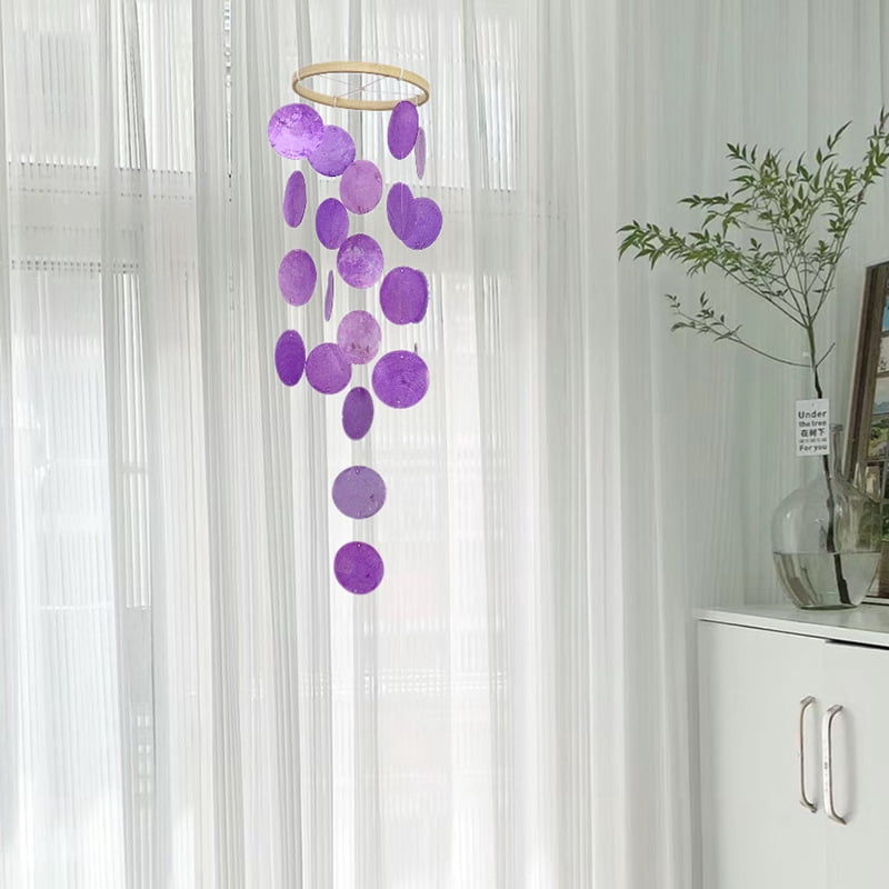 Mirror Shell Wind Chimes Girl Dream DIY Shell Wind Chimes Windowsill ...
