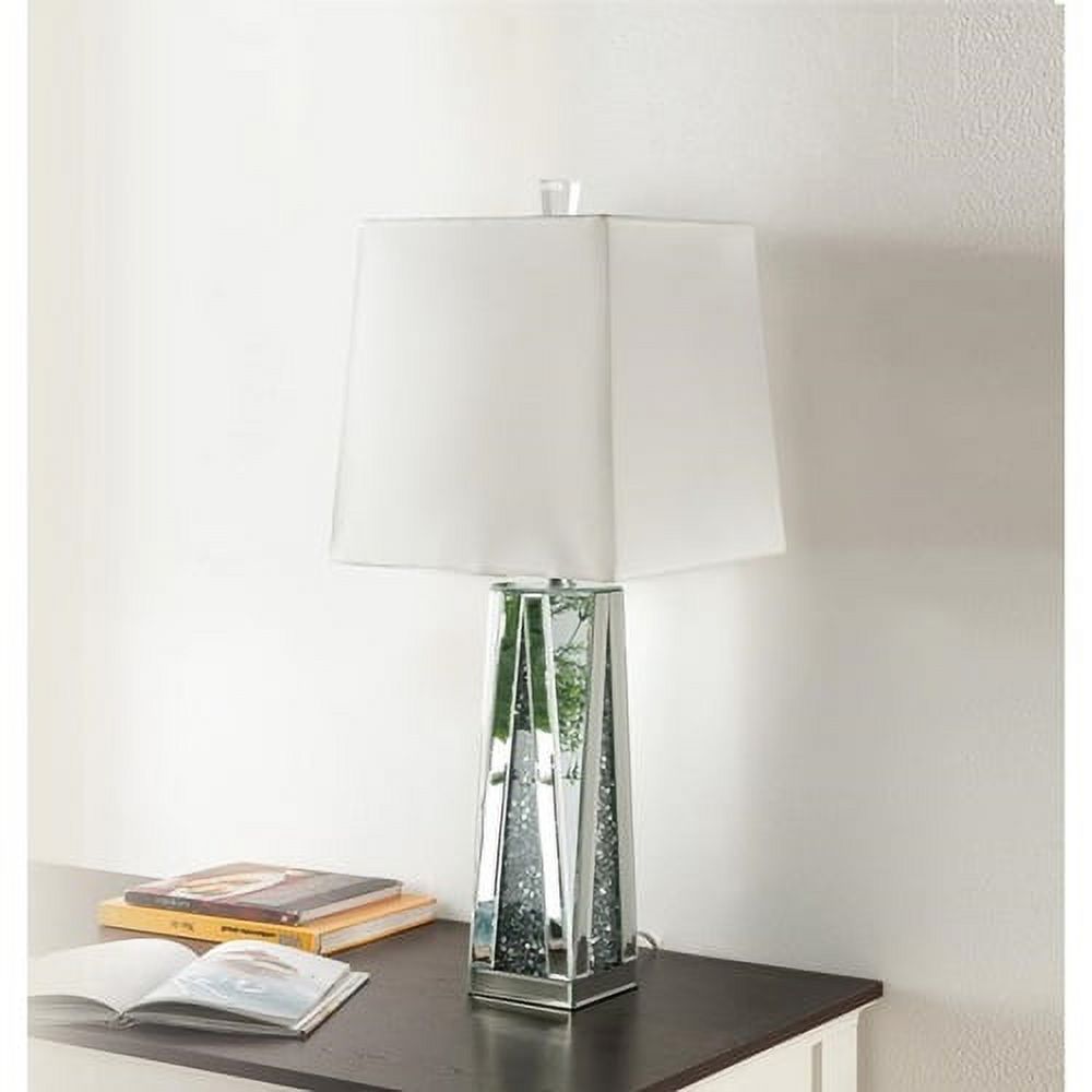 Mirror Table Lamp with Floating Crystal Decor Center Pieces - Feature ...