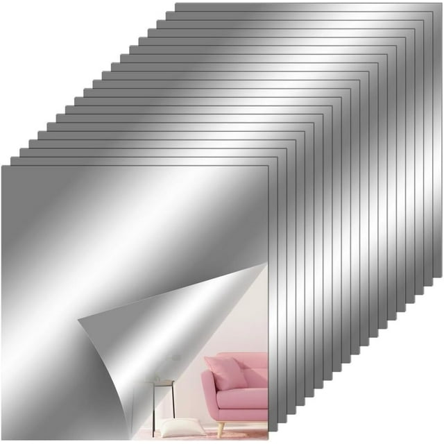 Mirror Tiles 12x12 Inches for Wall Full Length, Self Adhesive Gym ...