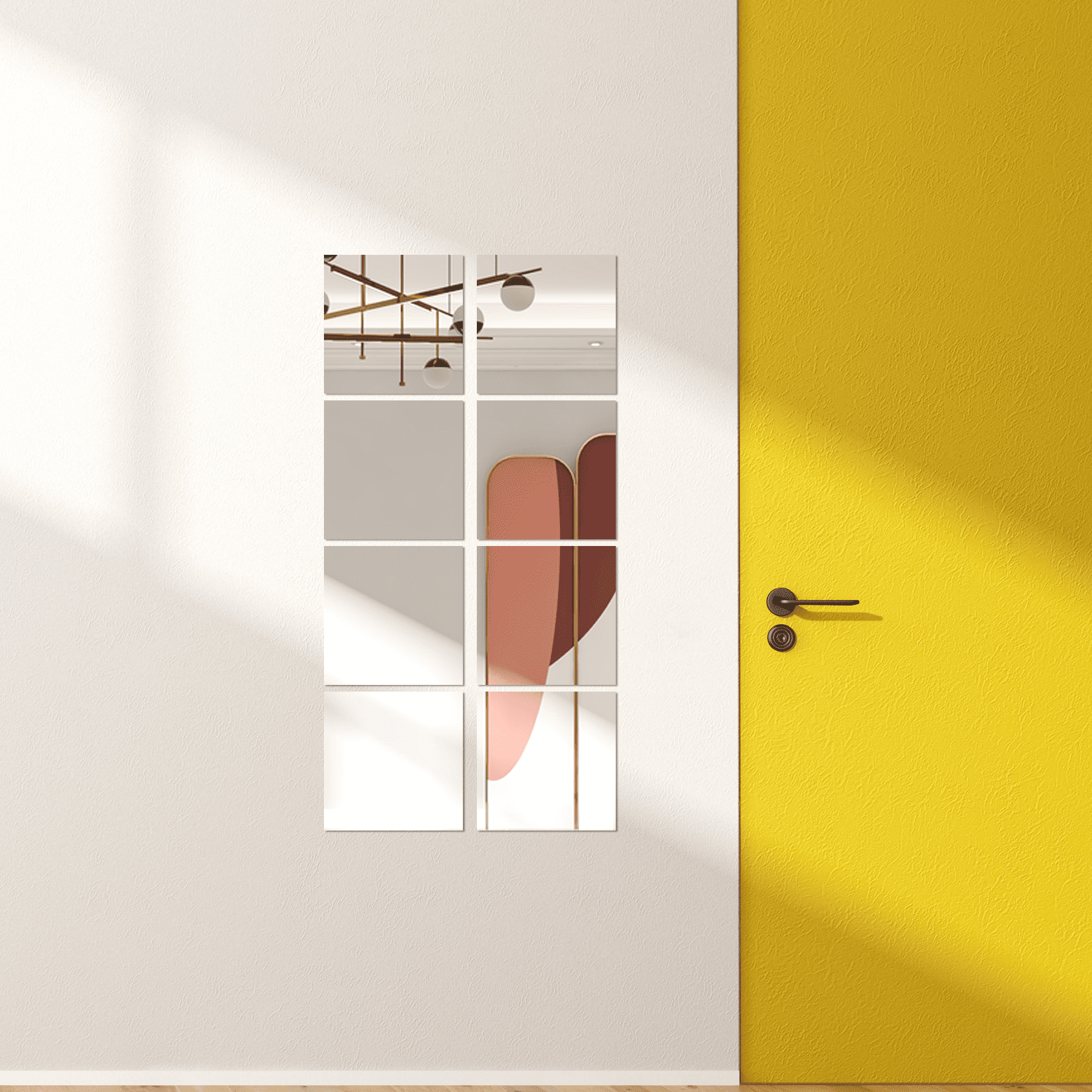 Mirror Tiles Mirror Wall Stickers, Self Adhesive Acrylic Mirror Sheets ...