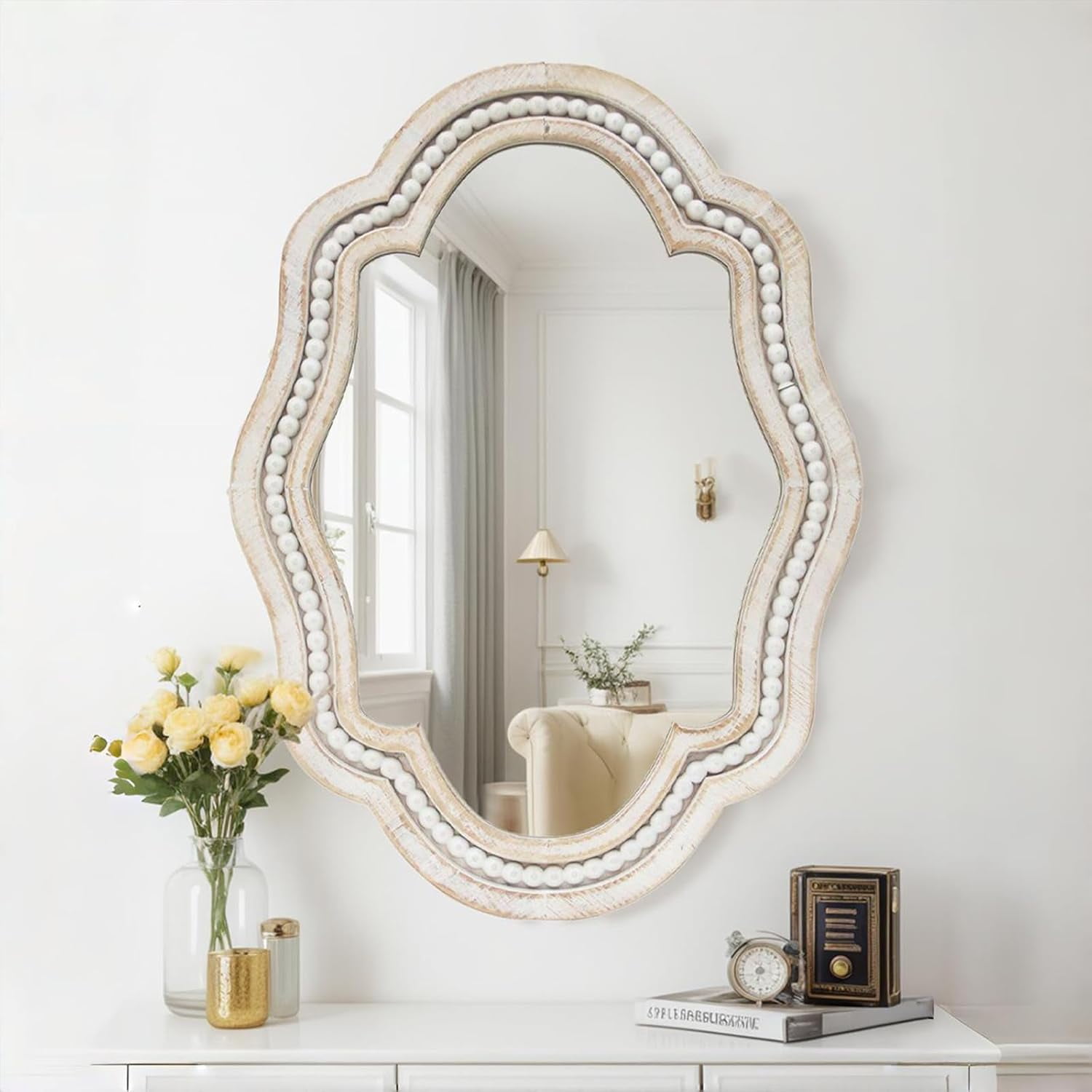 Mirror with Unique Designed, Vintage Mirror Enhance Home Style, Stylish ...