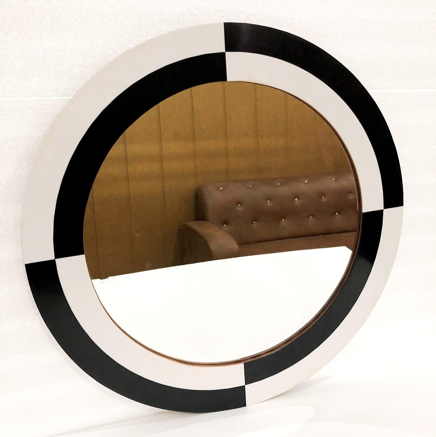 Mirror Wall Hanging Bedroom Bone/Horn Inlay Checker Design Frame ...