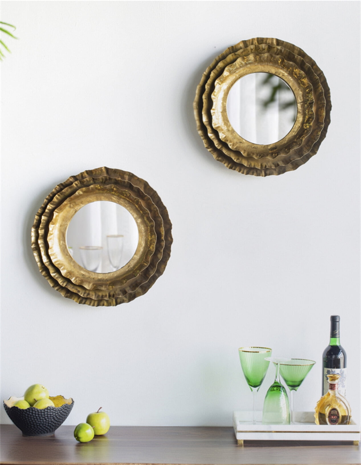 Mirror, Wall Mirror with Gold Metal Frame, Mid-Century Modern Accent ...