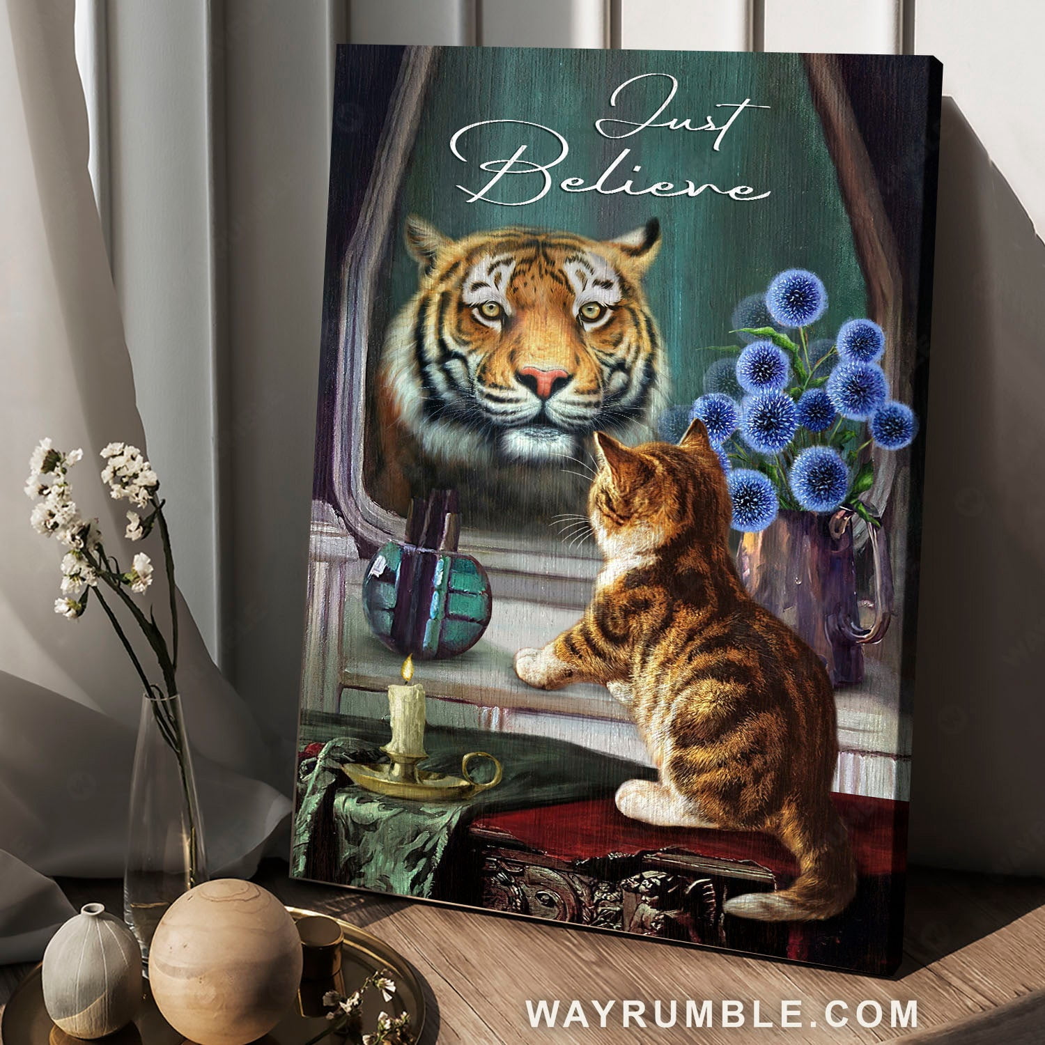 Mirror reflection, Toyger kitten, Big tiger, Just believe - Jesus ...