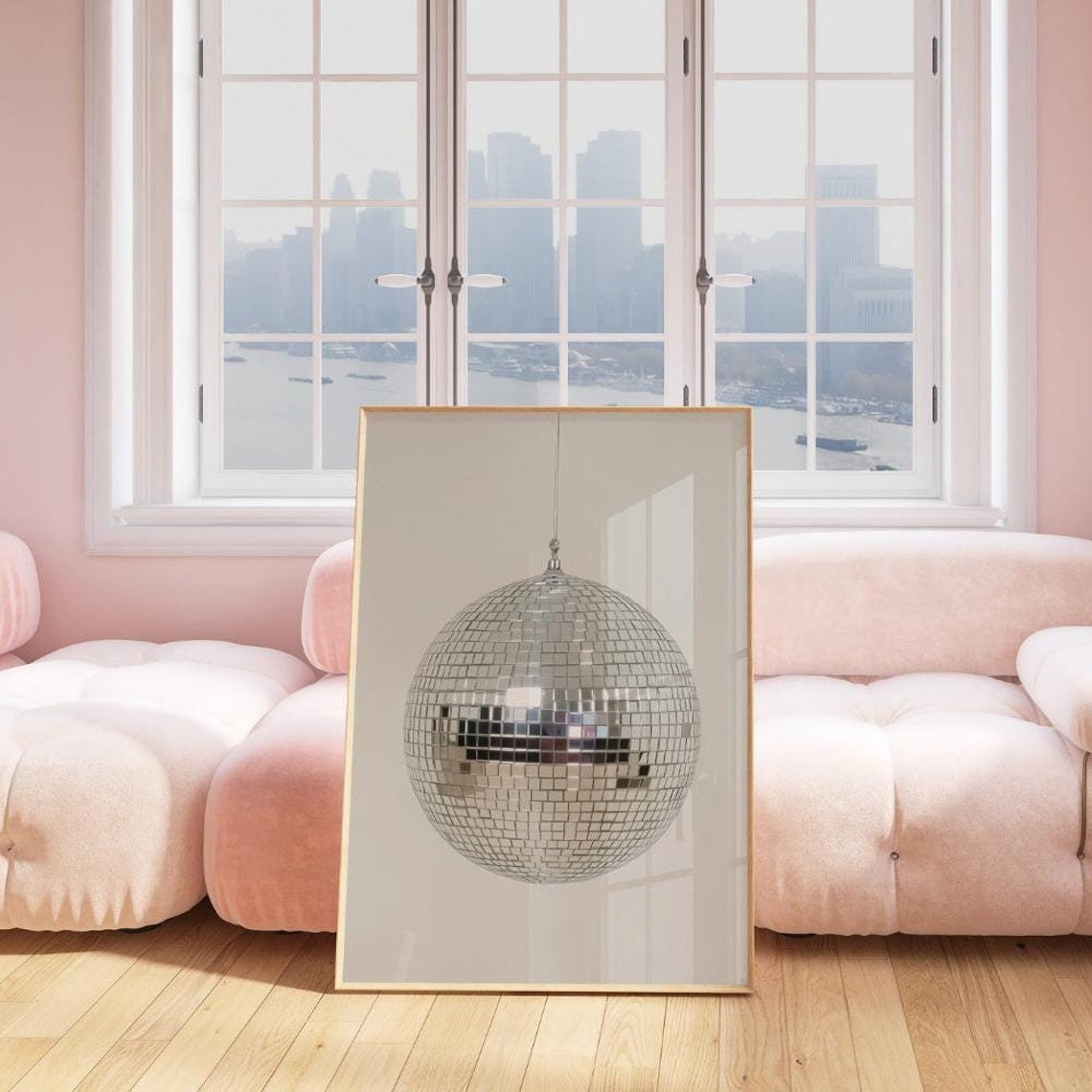 Mirrorball Poster, Disco Ball, Funky Maximalist Wall Art, Y2K Room ...