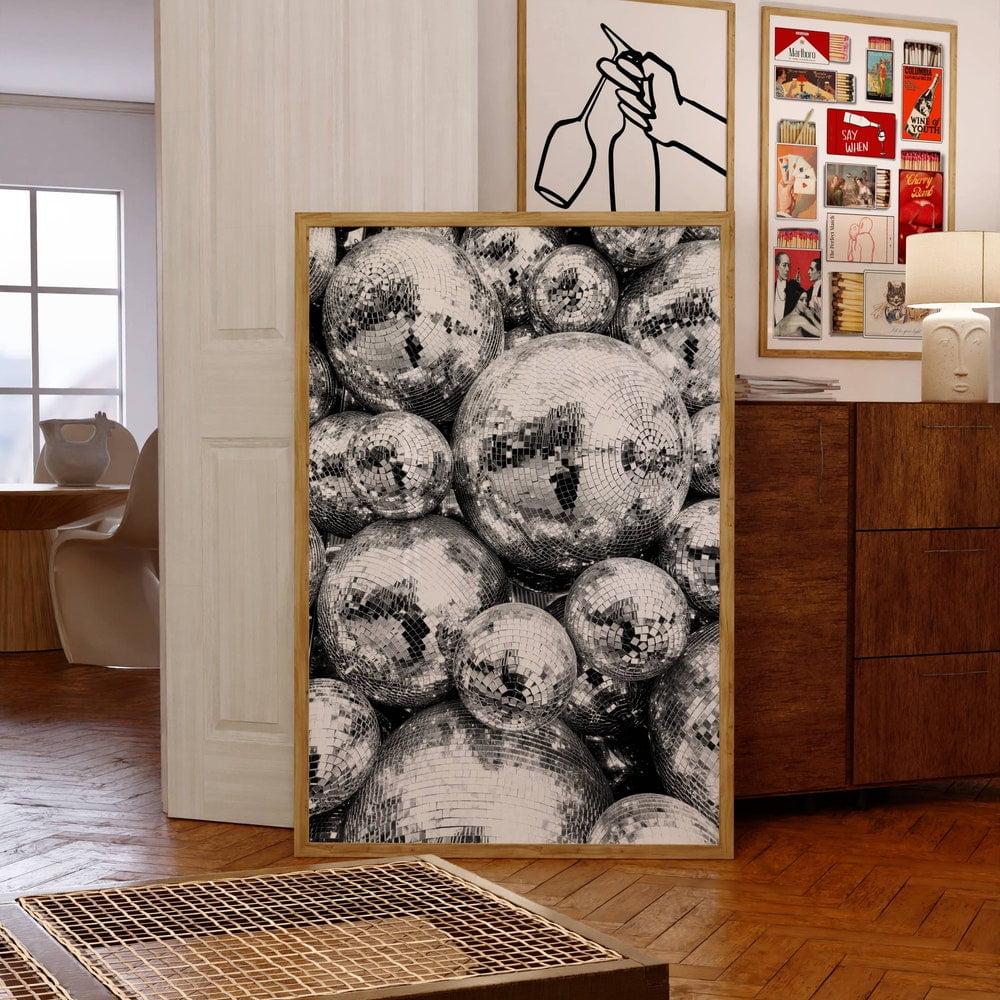 Mirrorball Print, Trendy Wall Art Prints, Disco Ball Decor, Disco ...