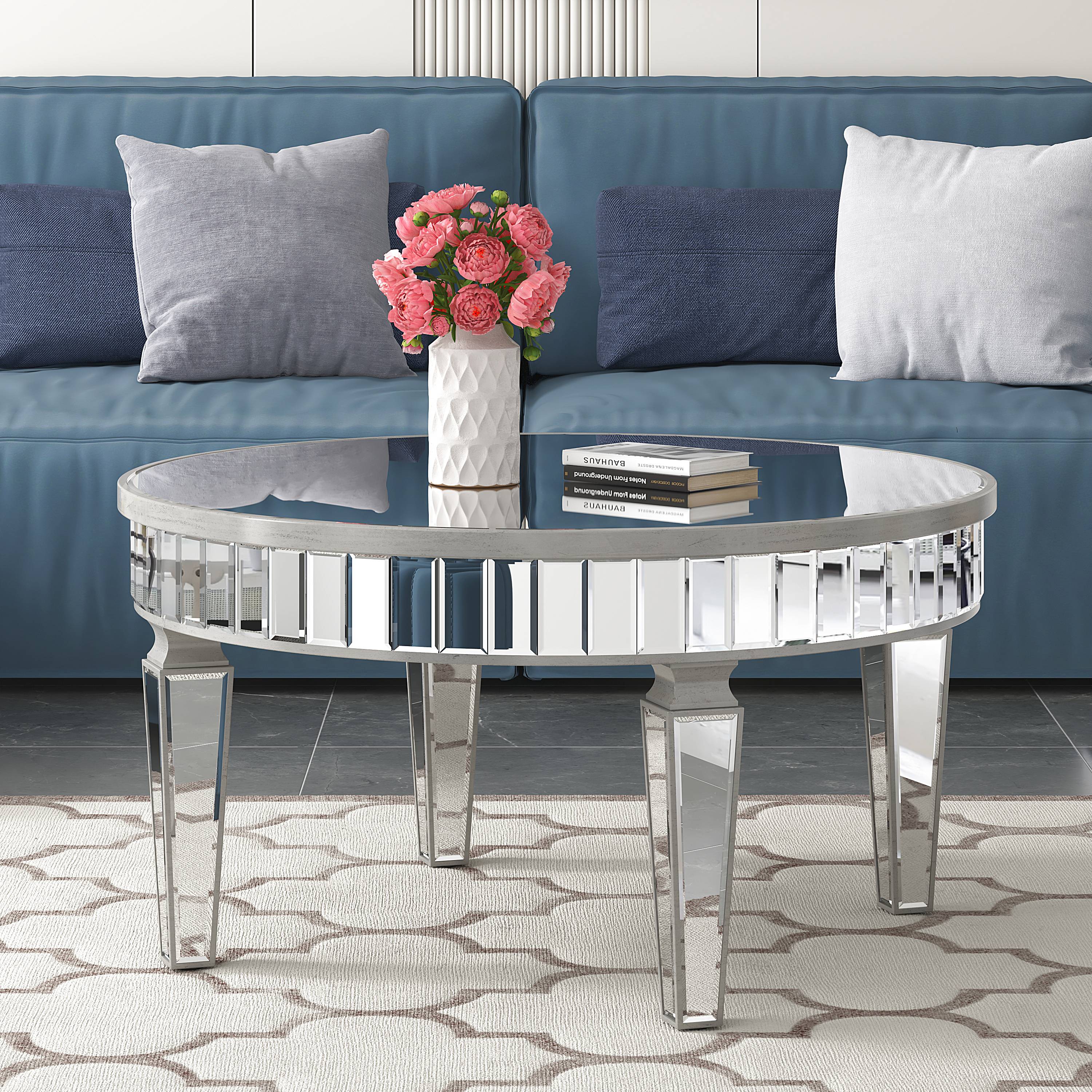 Noble House Corey Modern Hammered Iron Round Coffee Table, Silver ...