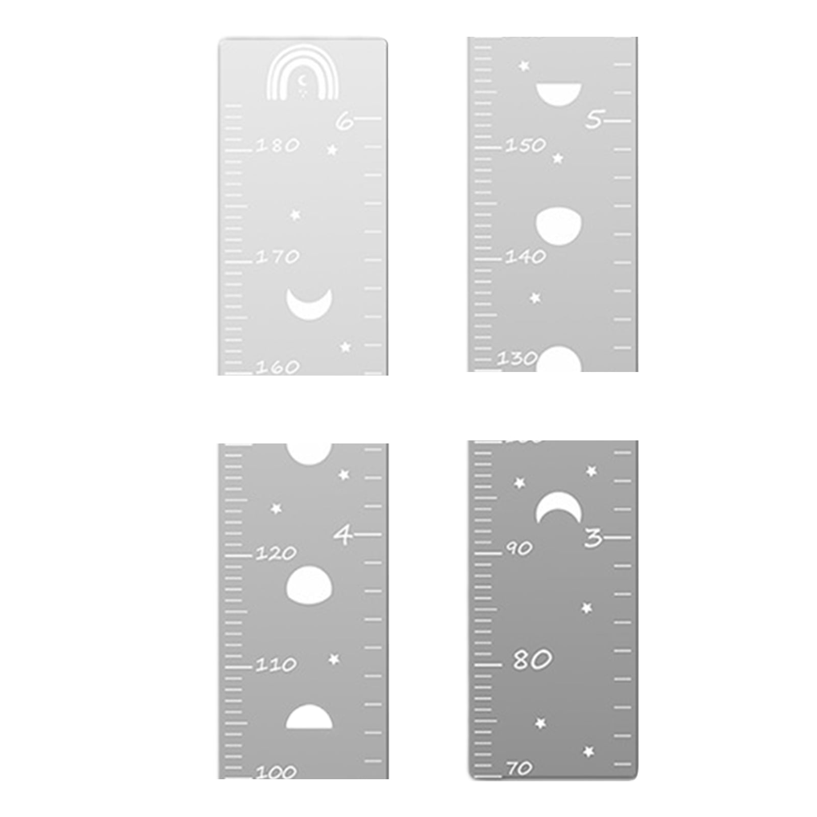 Mirrored Growth Chart，Measure Wall Ruler，Puzzle Growth Chart Mirrors ...