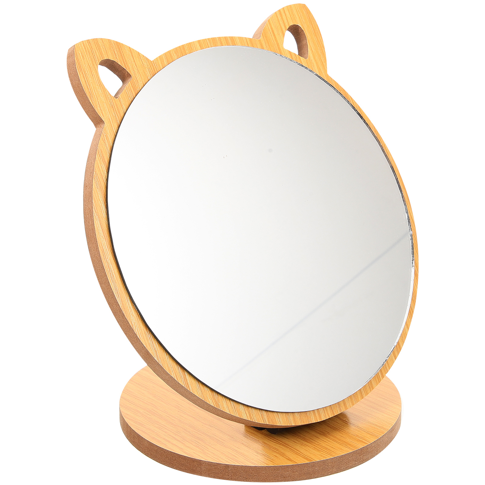 Mirrors Beauty for Room Wooden Mirror Desktop Adorable Mirror Wooden ...