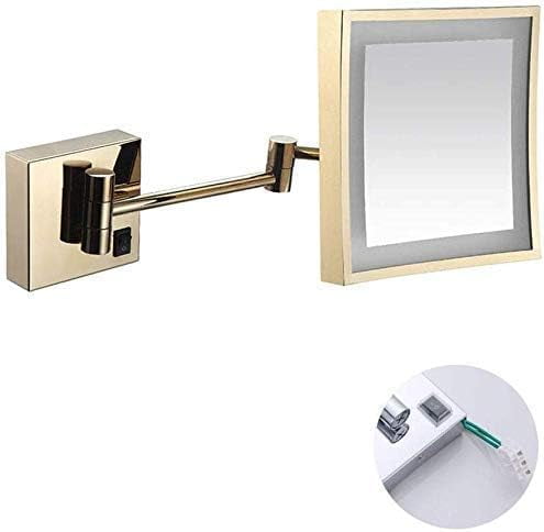 Mirrors Makeup,Wall Mounted Shaving Mirror,LED Lighted for Hotel Vanity ...