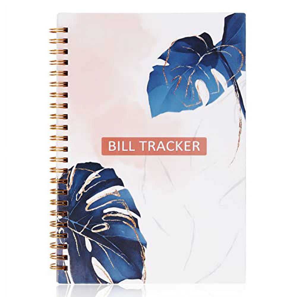Miru Bill Payment Tracker. A5 Notebook Bill Planner with Spiral Binding and Back Pocket â€“ Home ...