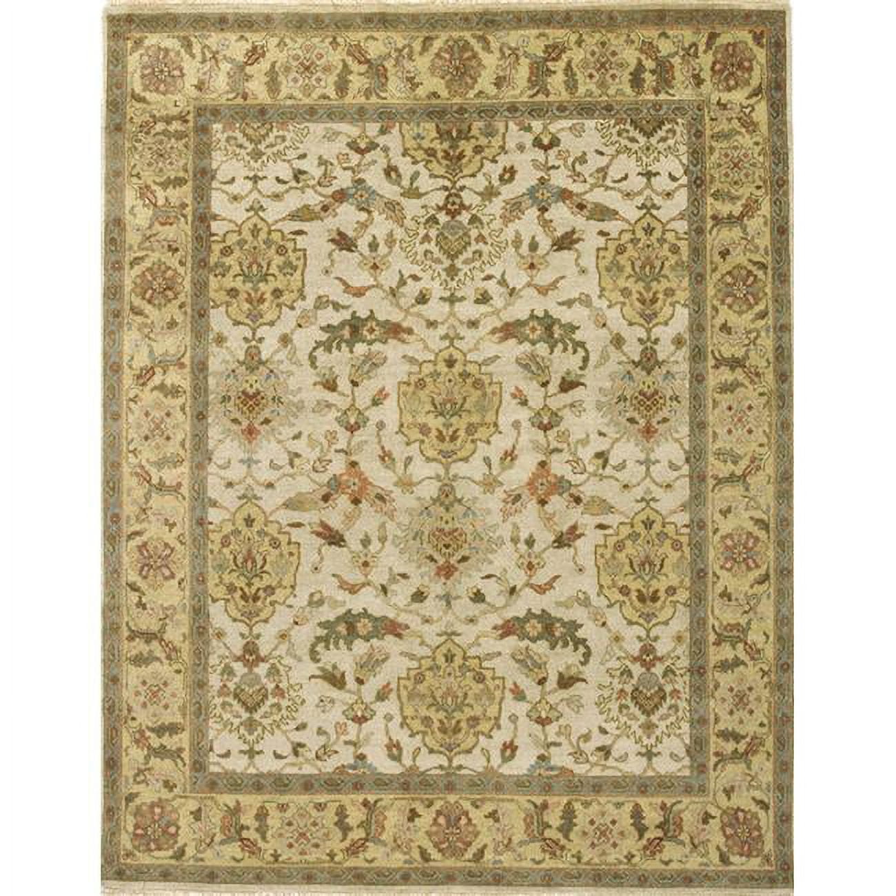 Mirzapur Shield Ivory & Light Gold Area Rug - 3.6 x 12 ft. - Walmart.com