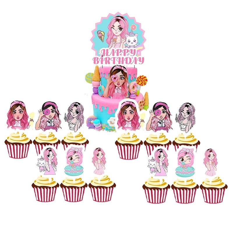 Mis Pastelitos Cake Topper CupcakeS Set Birthday Party Supplies ...