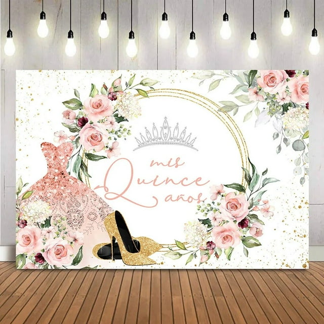 Mis Quince 15 Anos Birthday Party Decorations for Girl Princess Pink ...