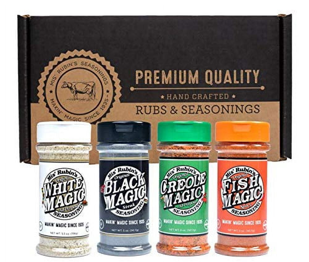 Mis Rubins Magic, All Purpose 4 Variety Pack Seasoning - Black, White ...