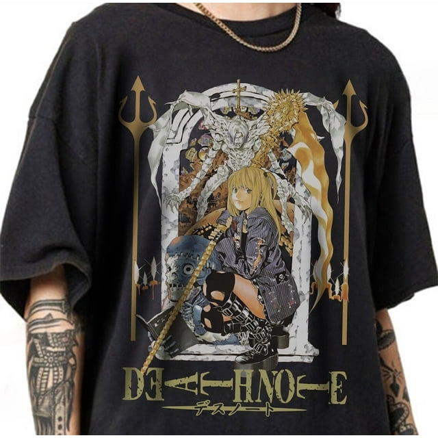 Misa Amane T-shirt, DEATH NOTE Manga Anime Shirt,Forest Green color ...
