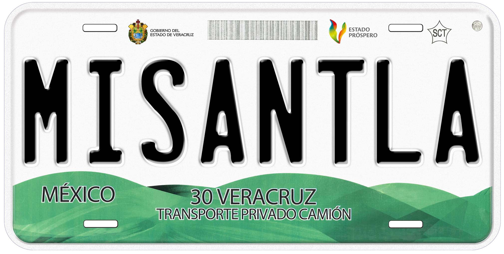 Misantla Veracruz Mexico Flat Novelty Car License Plate - Walmart.com