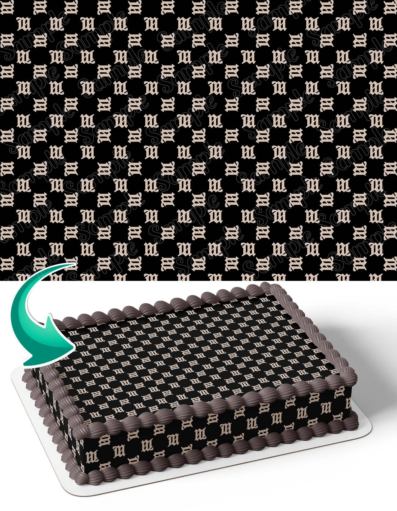 Misbhv OG B Wrap Edible Image Cake Topper Personalized Birthday Sheet ...