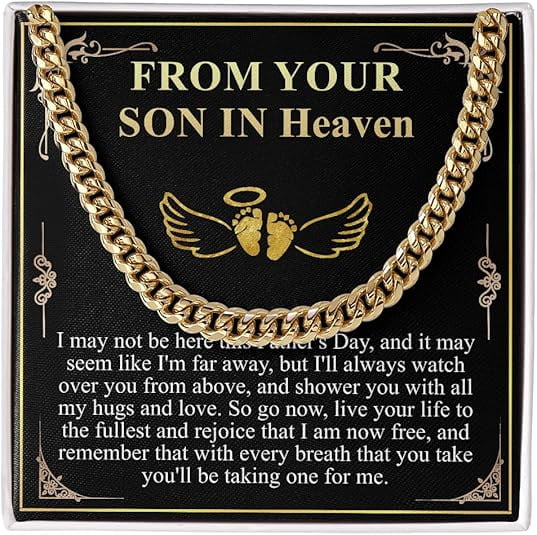 Miscarriage Father's Day Gift from Loss Baby, Stillborn Memorial Chain ...