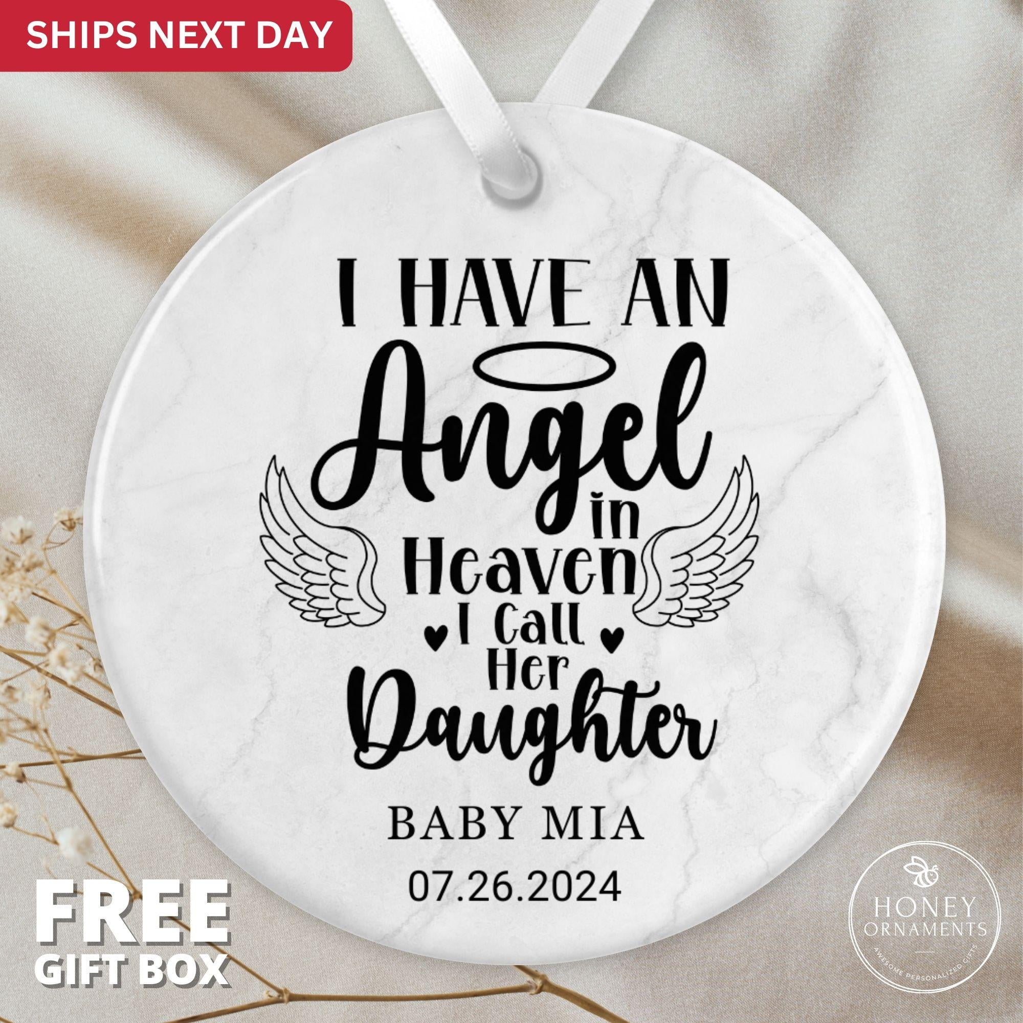 Miscarriage Remembrance Ornament — Daughter/Son Memorial Keepsake for ...