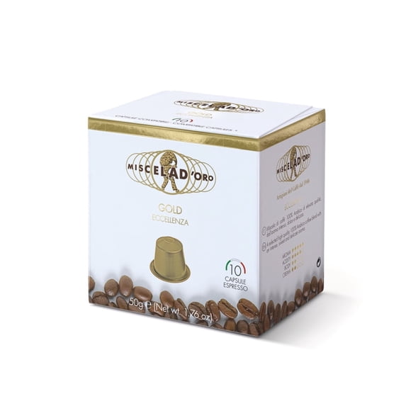 Miscela d'Oro GOLD Nespresso Compatible Pods, 100% Arabica, 10 Boxes ...