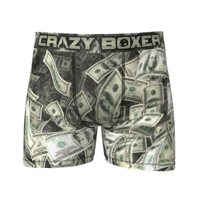 Miscellaneous Crazy Boxer Cash Money Print Boxer Briefs - Extra Large ...