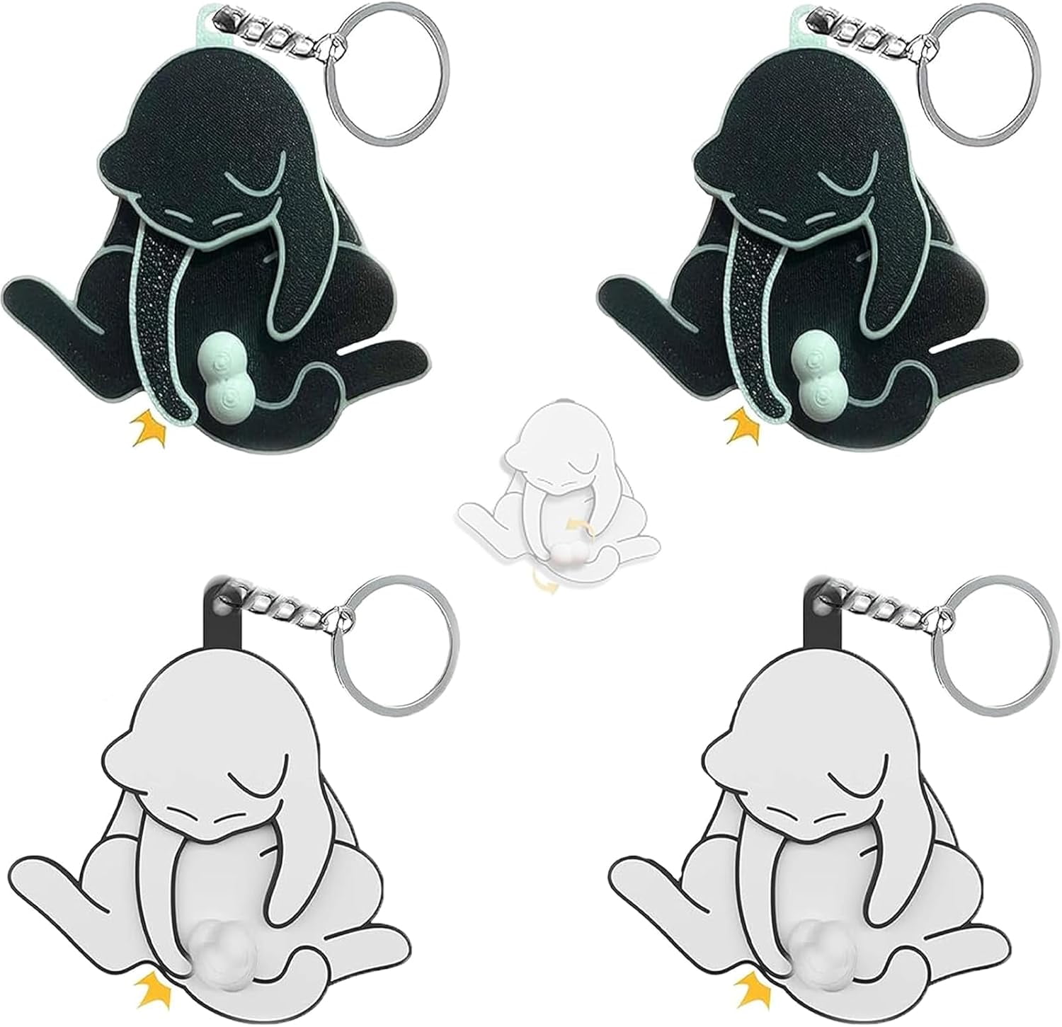 Mischief Cat Interactive Keychain, Rotating Cats Eggs, Cats Play with ...