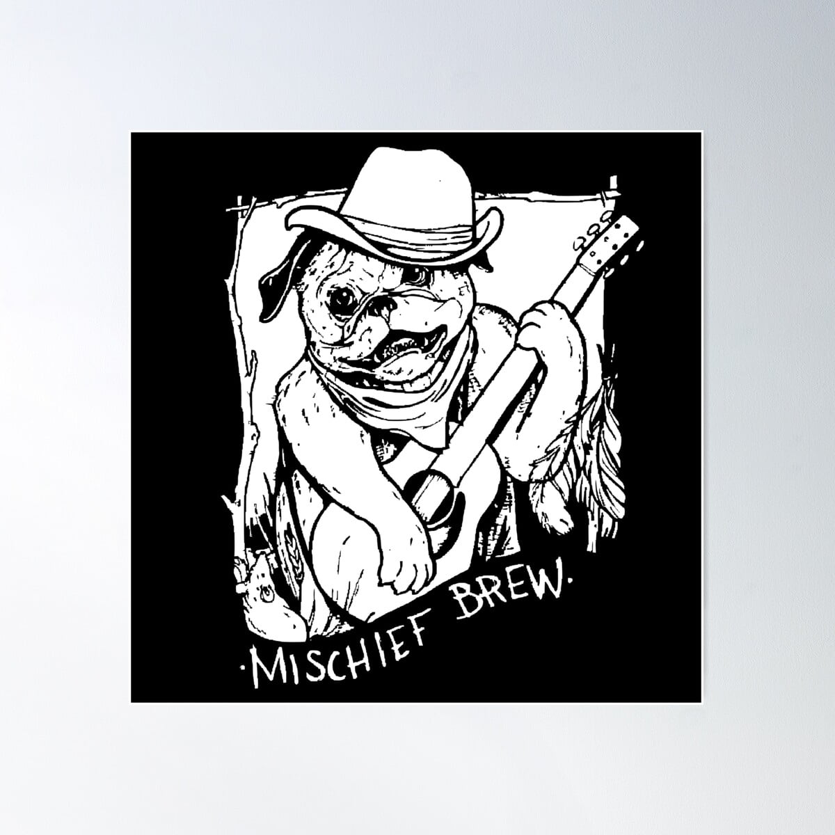 Mischief Punk Essential, Dogs Mischief Punk Brew Poster Wall Art ...