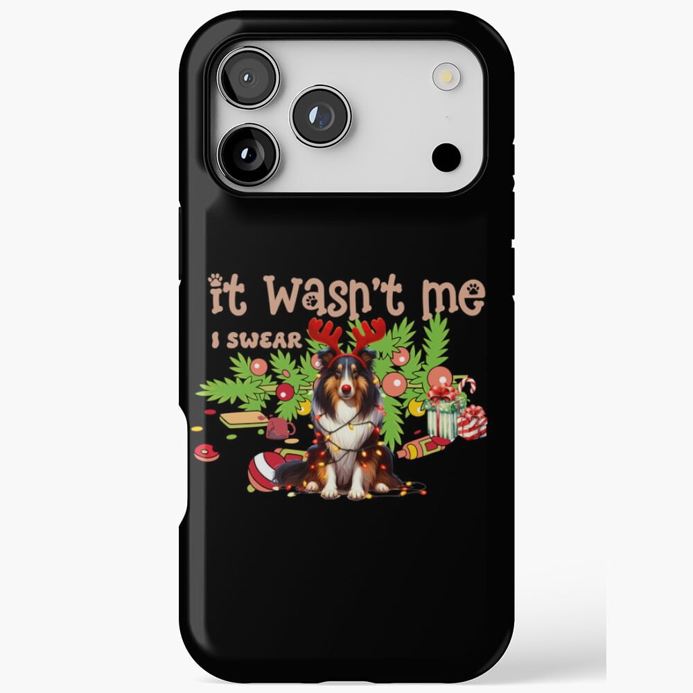 Mischievous Collie Dog Protective Case for iPhone 11 12 13 14 15 16 17 ...
