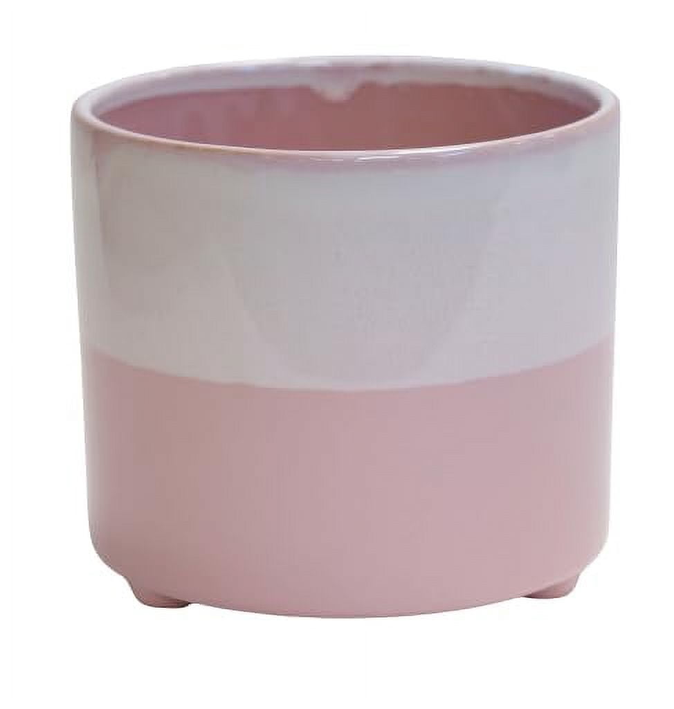 Misco Ceramic Two Tone Footed Planter, 5.5 Inch in Height Planter and 6 ...