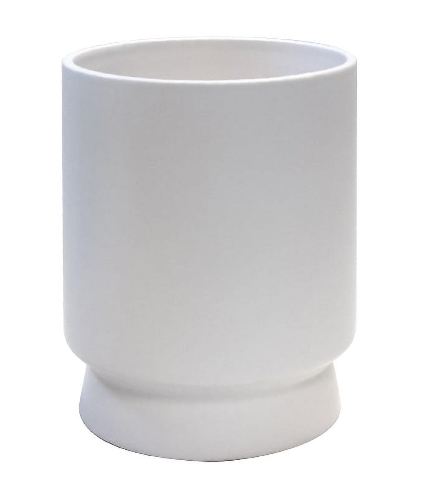 Misco Round Ceramic Pedestal Planter, 6.69 Inch in Height Planter and 5 ...