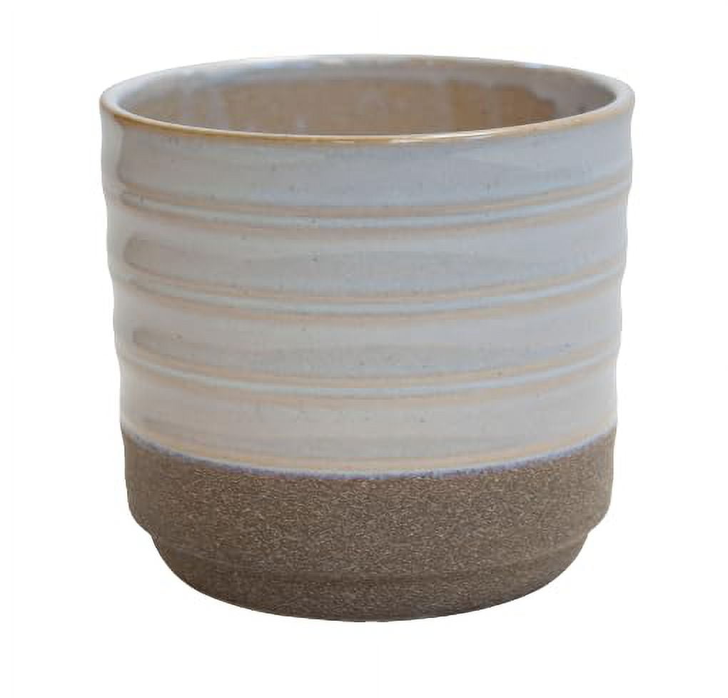 Misco Round Ceramic Reactive Planter, 5.51 Inch in Height Planter and 6 ...
