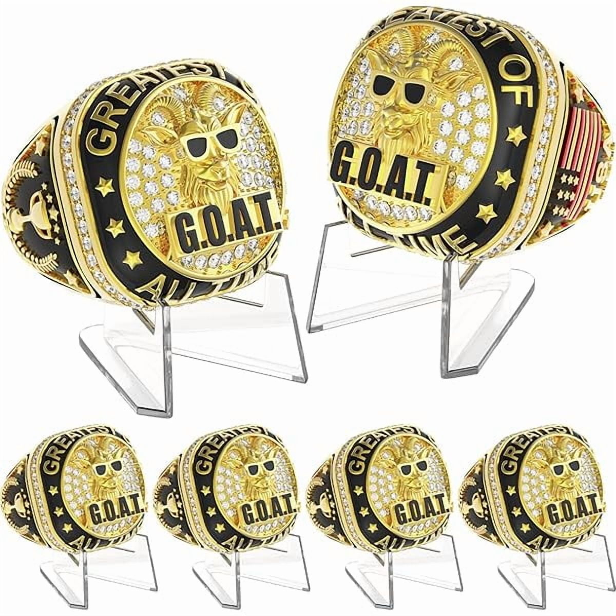 Misdary Soccer Baseball Basketball Championship Rings with Holder Most ...