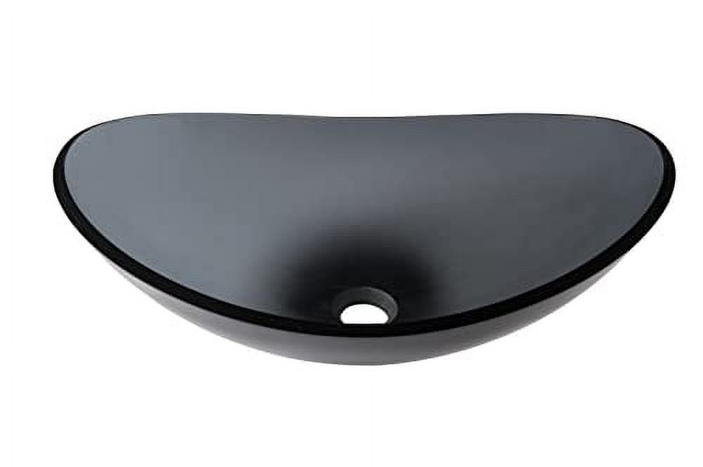 Miseno MNO-G423-FB Miseno MNO-G423 Oval 21-1/2" Tempered Glass Vessel ...
