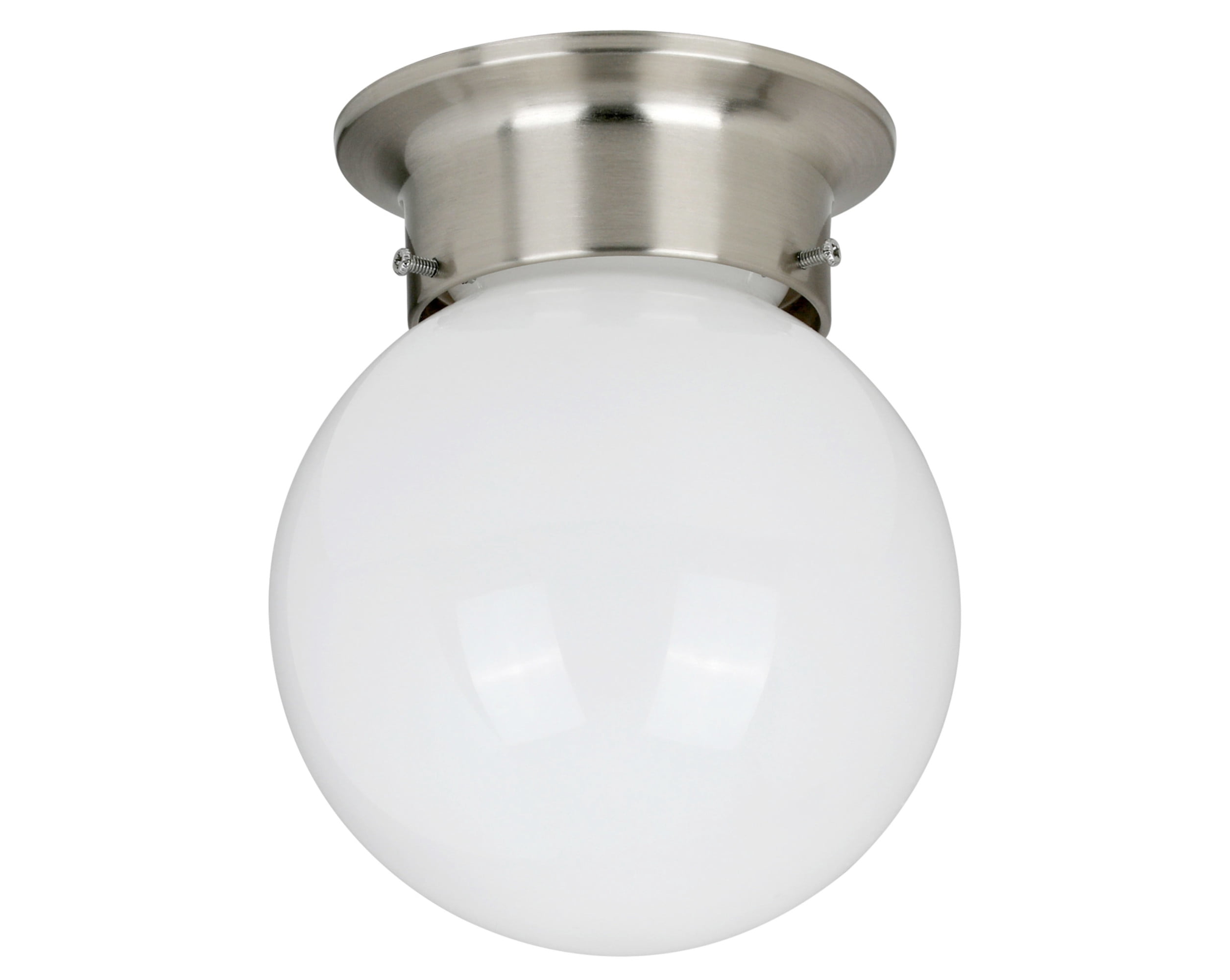 Miseno Ml3224 6" Wide Flush Mount Globe Ceiling Fixture - Nickel ...