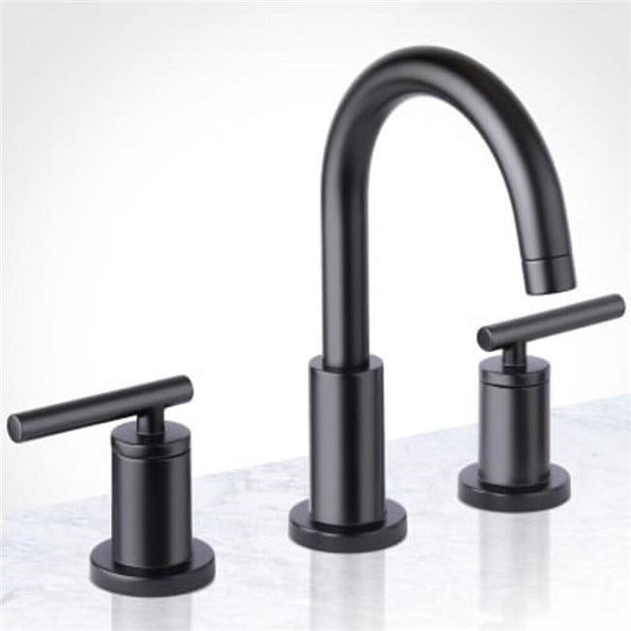 Miseno MNO1343LFB Mia Widespread Bathroom Faucet, Black - Walmart.com