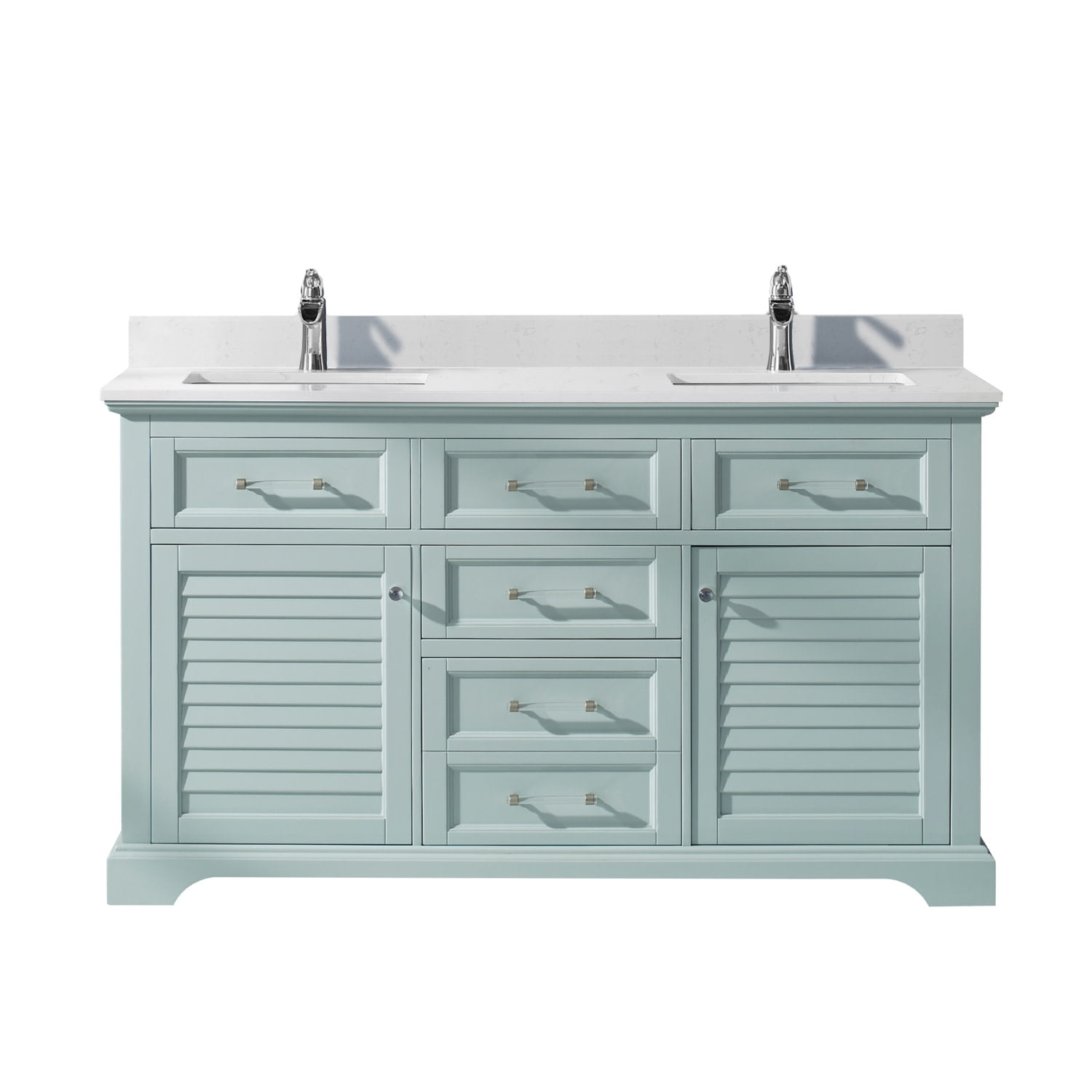 Miseno Mv783060-Nm Lorna 60" Free Standing Double Basin Vanity Set ...