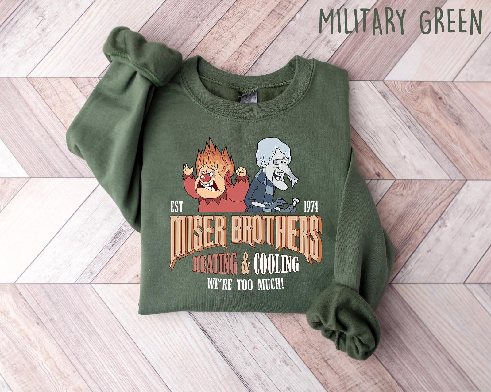 Miser Brothers Heating And Cooling Sweatshirt, Snow Miser &Heat Miser T ...