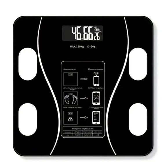 Miserwe Smart Bluetooth weighing scale, bathroom wireless smart digital ...