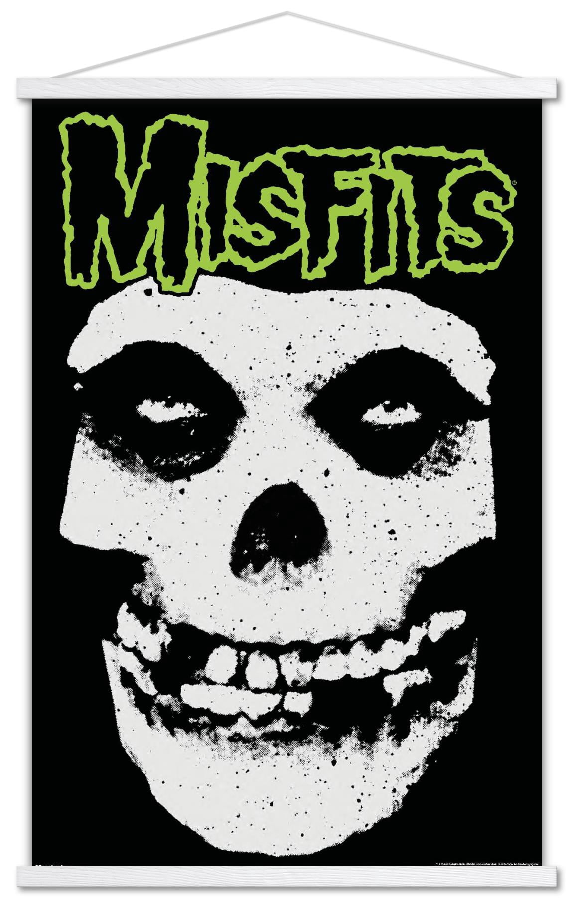 Misfits - Classic Fiend Splatter Wall Poster with Magnetic Frame, 22. ...
