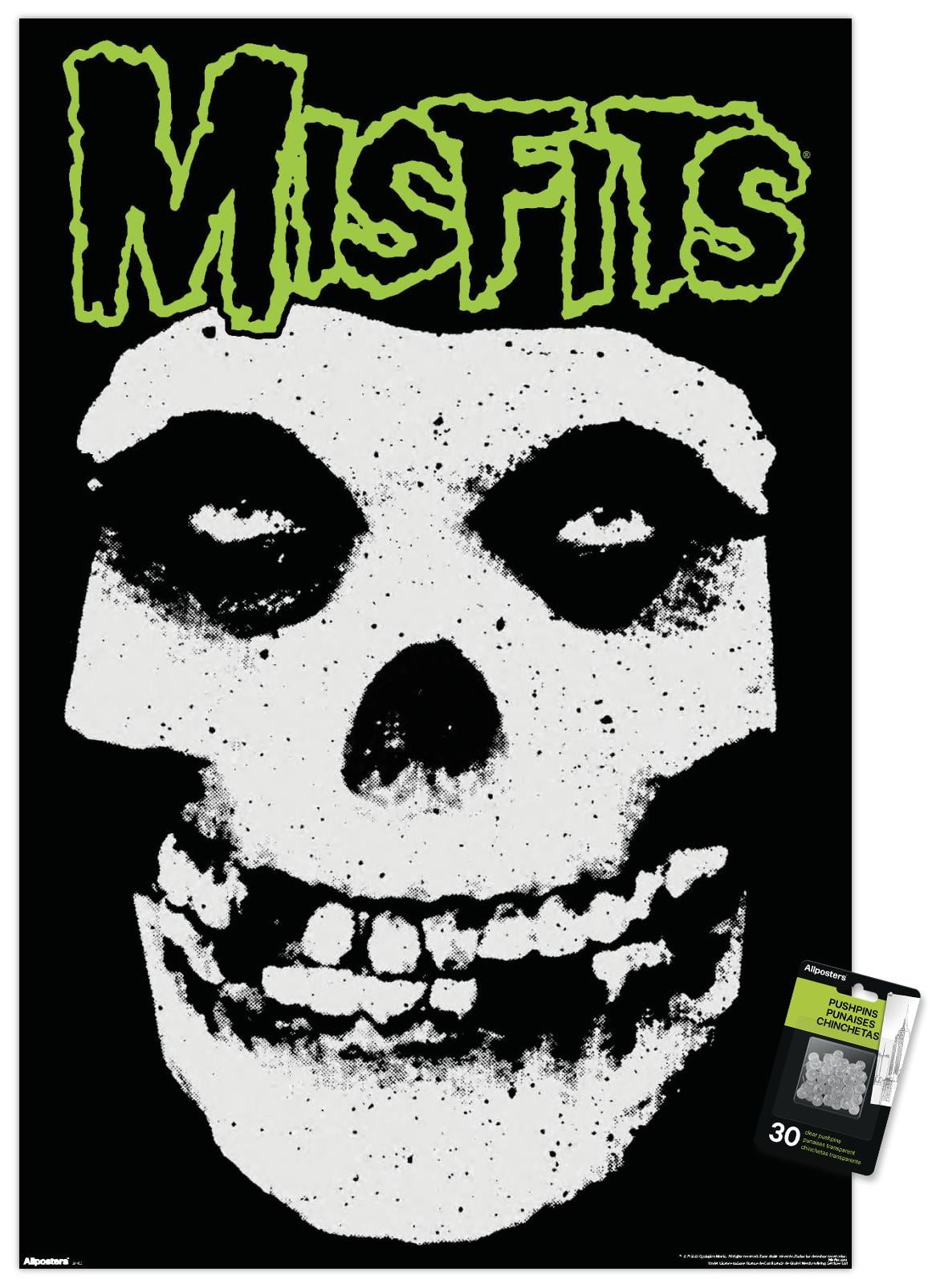 Misfits - Classic Fiend Splatter Wall Poster with Push Pins, 22.375" x ...